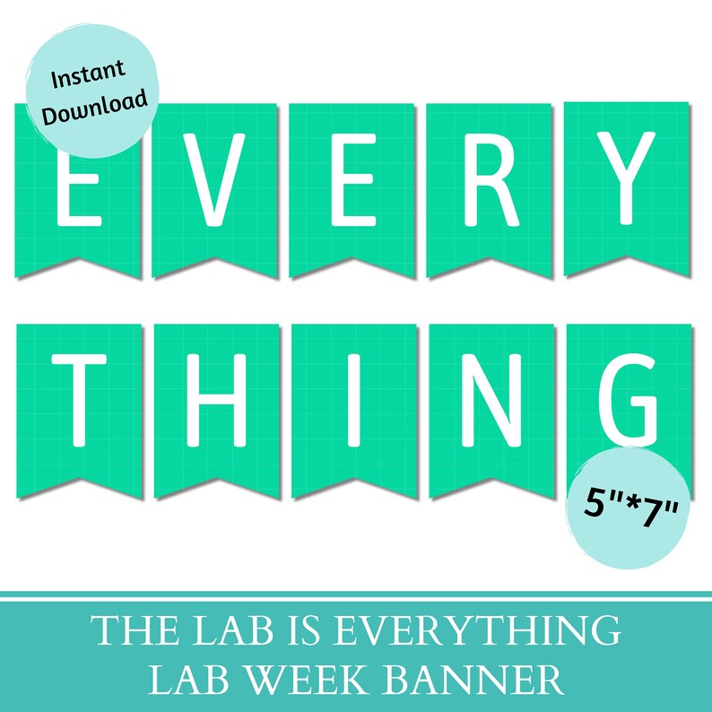 Printable Happy Lab Week Banner 2024 Lab Appreciation Week Banner ...