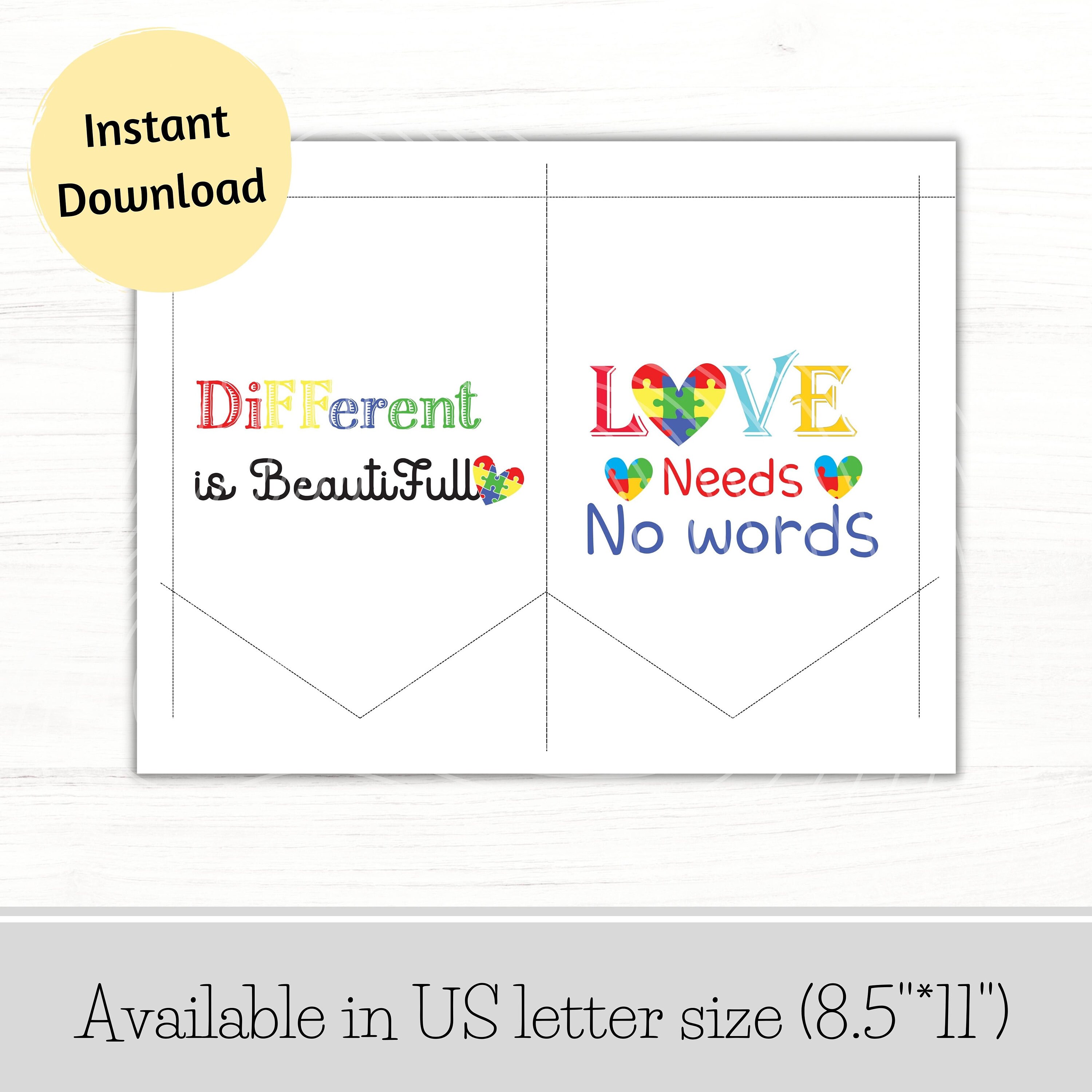 Printable Autism Awareness Day Banner World Autism Day Banner - Etsy