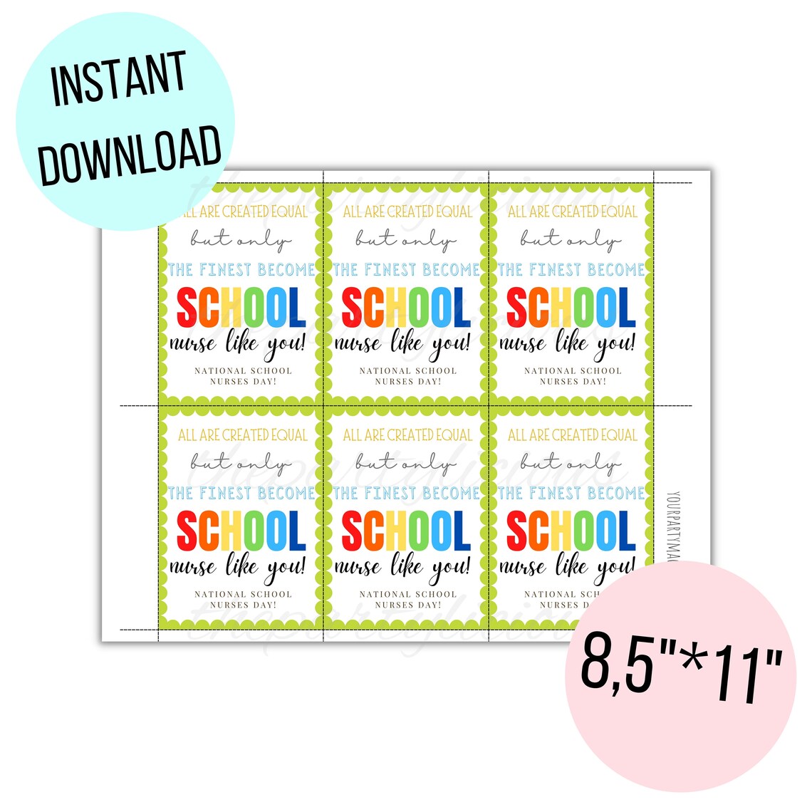 Printable School Nurse Appreciation Day Gift Tags Gifts for - Etsy