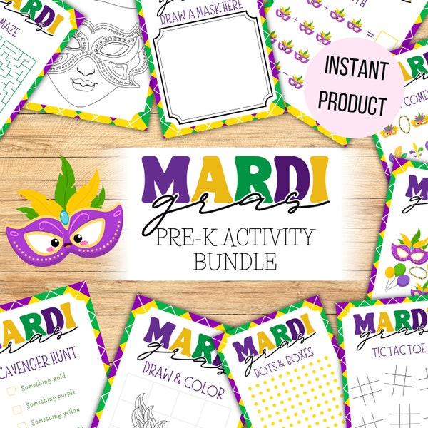 Mardi Gras Activity - Etsy