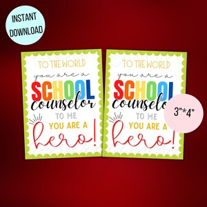 Printable School Counselor Appreciation Week, National School ...