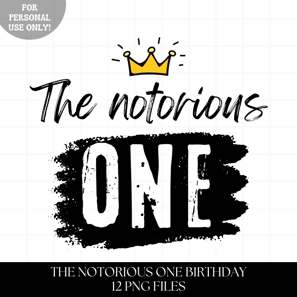 Notorious Big One Boy Birthday Png Sublimation, Notorious First ...