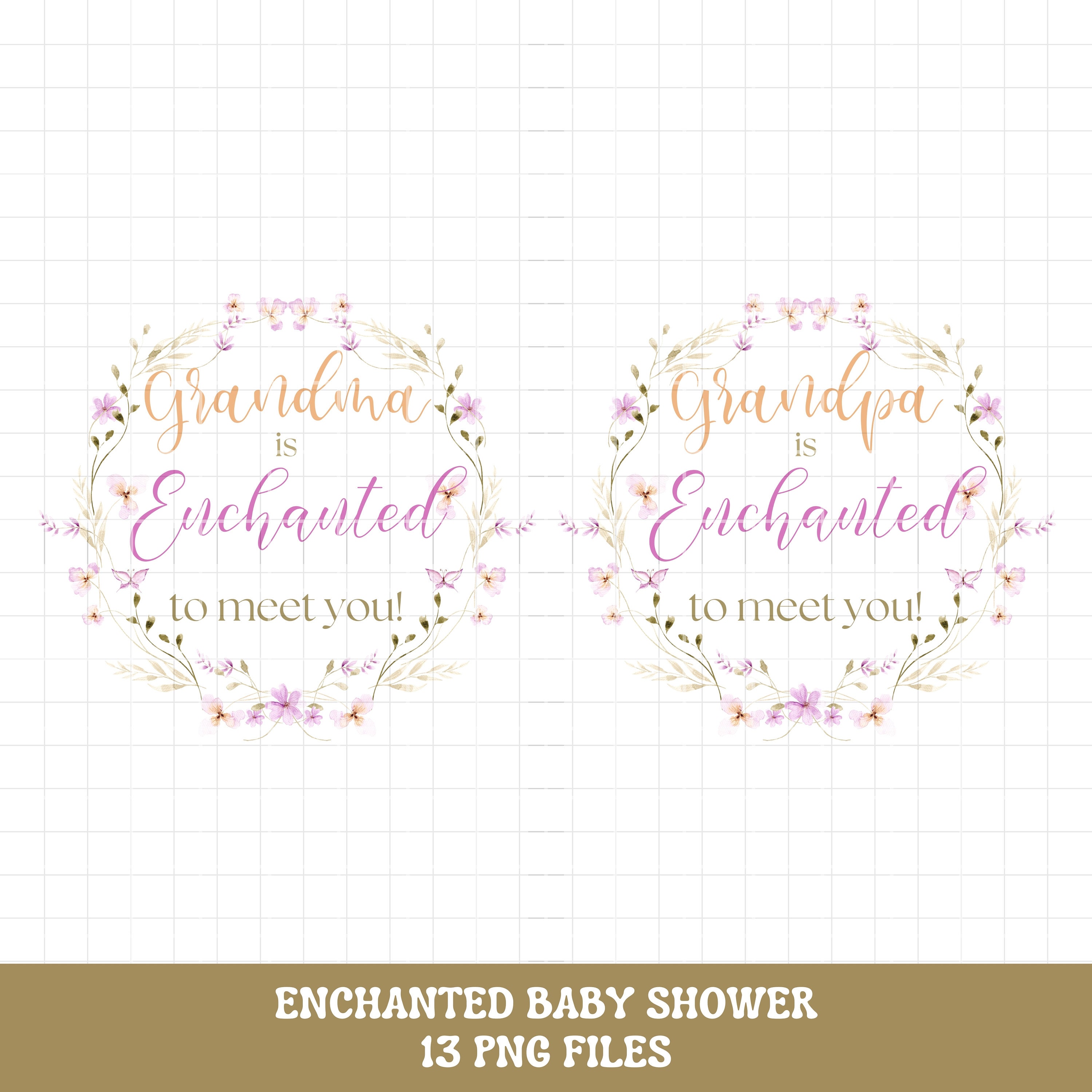 Enchanted Baby Shower Family Shirt Sublimation PNG Bundle, Enchanted ...