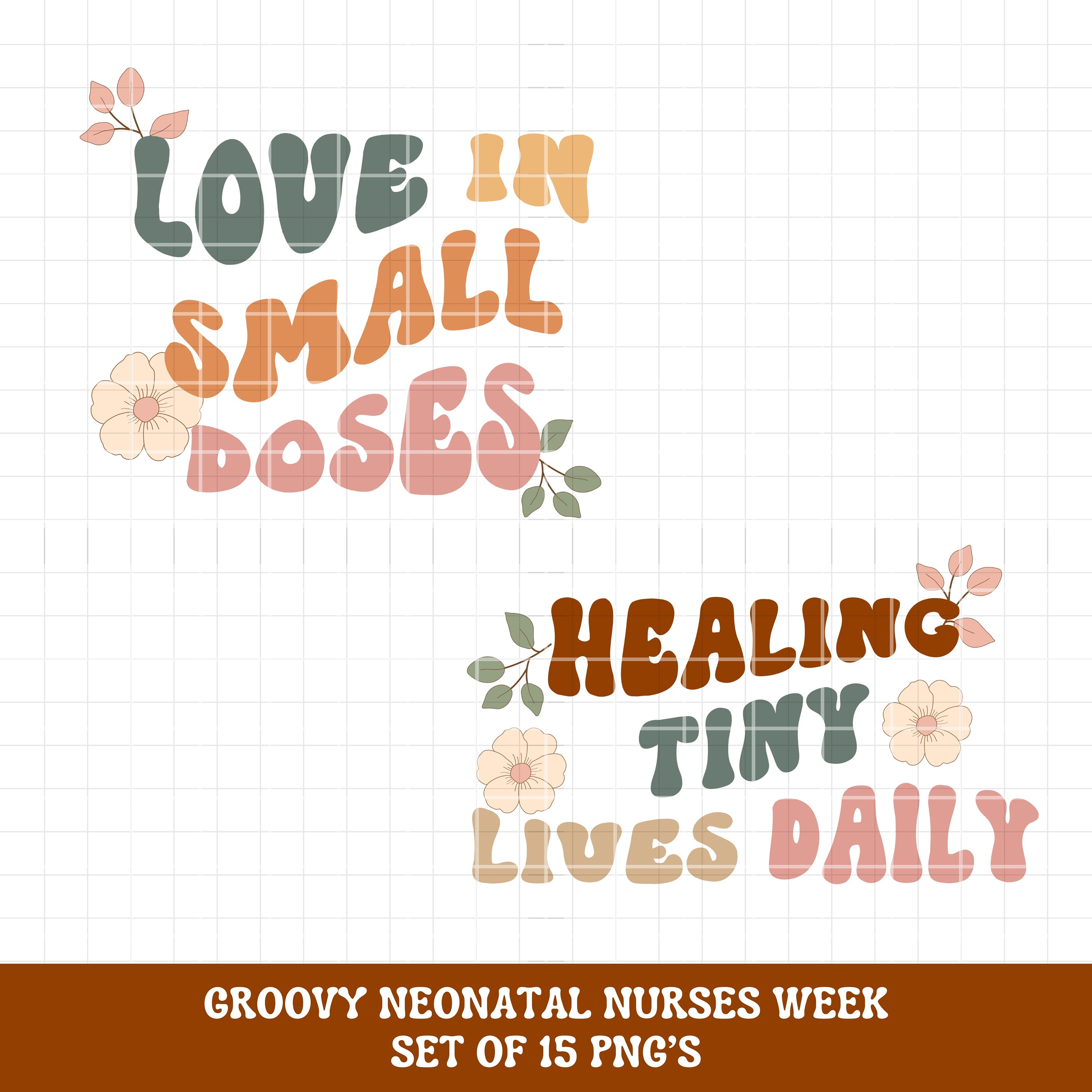 Neonatal Nurses Week Nicu PNG Bundle, NICU Appreciation Week Groovy Png ...