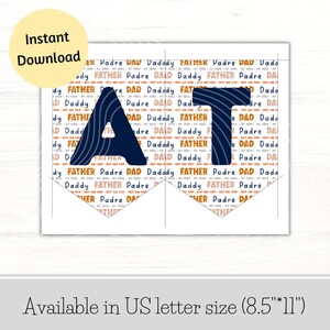Printable Happy Father's Day Banner Garland Bunting Party Celebration ...