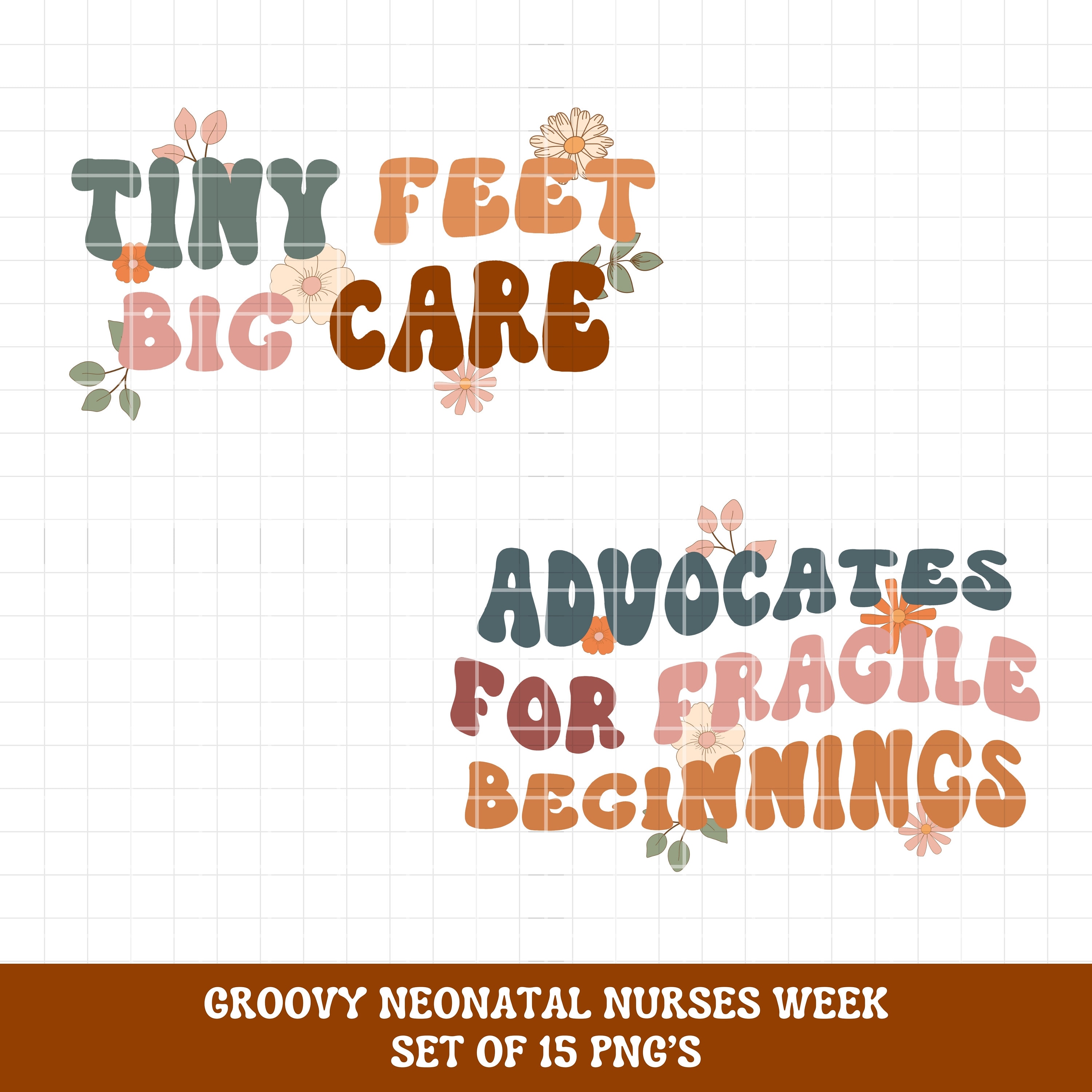 Neonatal Nurses Week Nicu PNG Bundle, NICU Appreciation Week Groovy Png ...