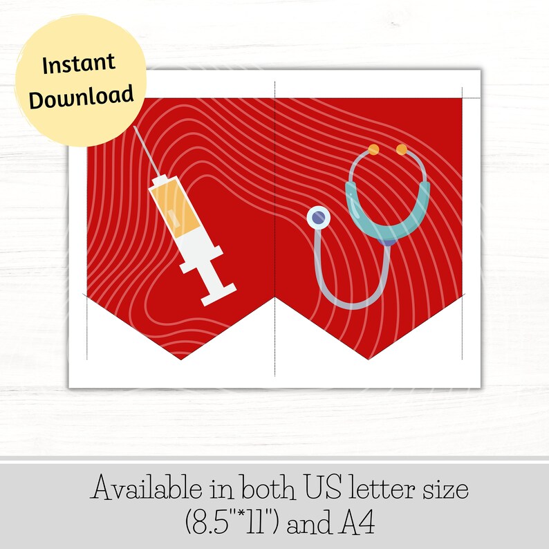 Printable Happy Doctors Day Banner, National Doctors Day Banner ...