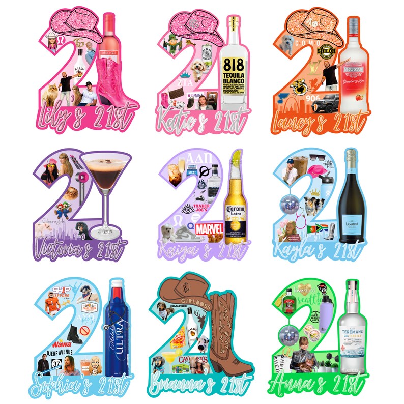 Custom 21st Birthday Sign - Etsy