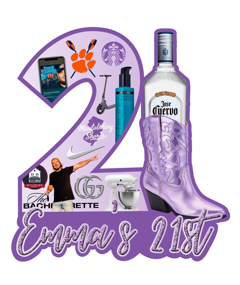 Custom 21st Birthday Sign - Etsy