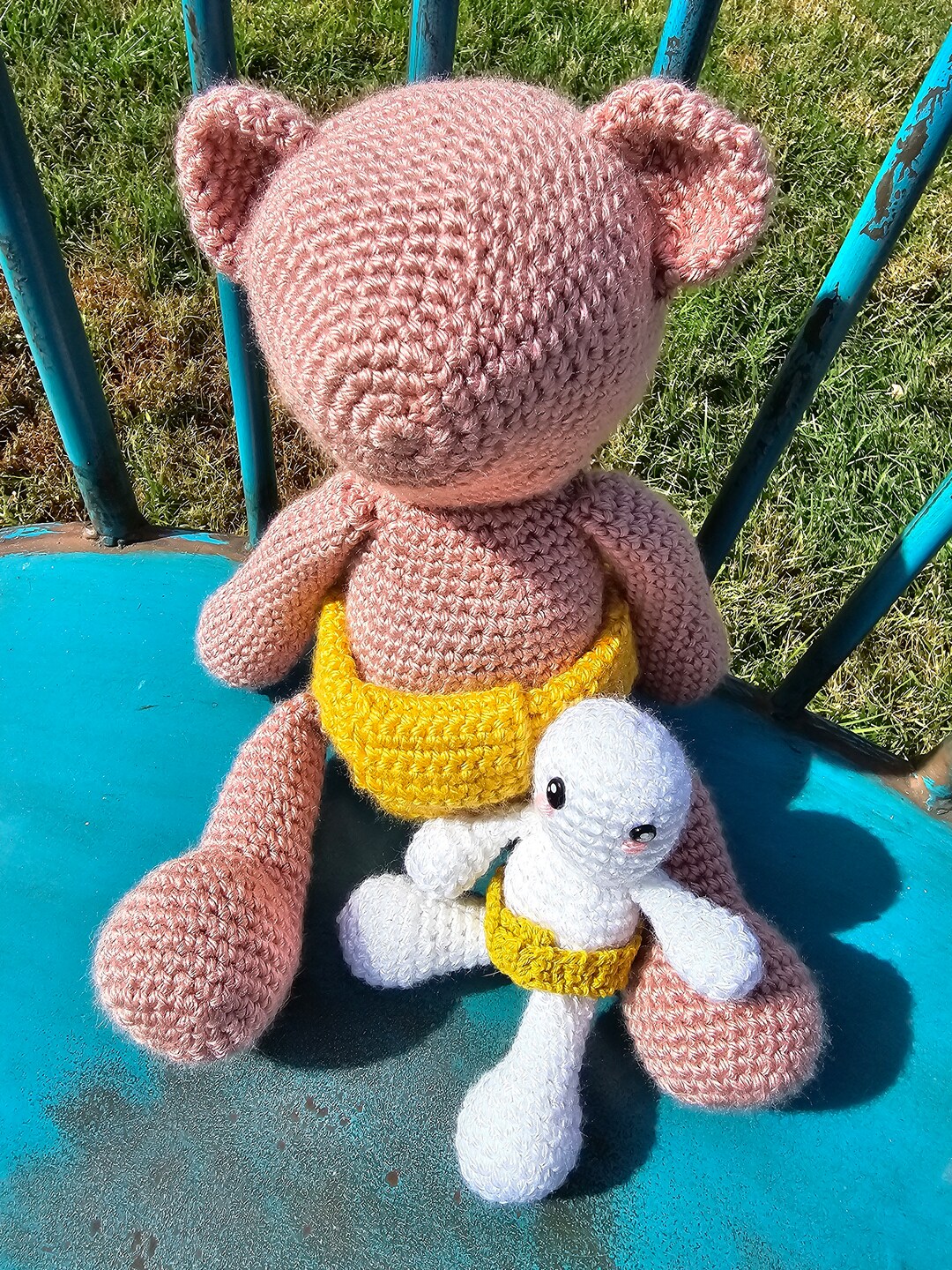 Sumo Faceless Bear and His Little Sumo Doll - Etsy