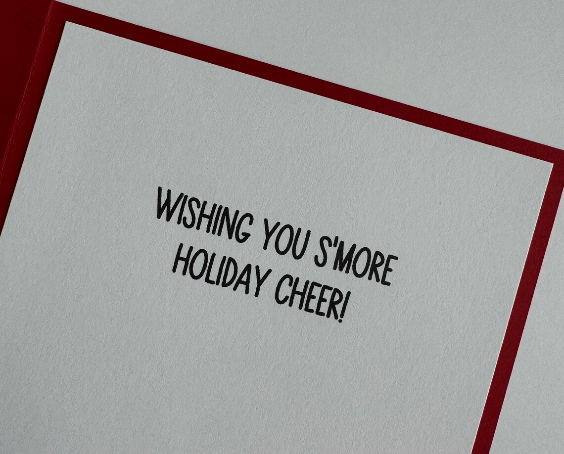 Smore's Snowman Christmas A2 Card, Handmade, Merry Christmas. Holidays ...