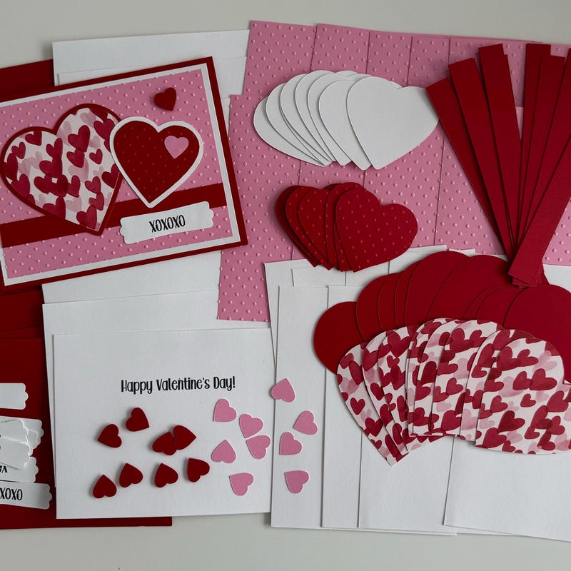 Diy Valentine Card - Etsy