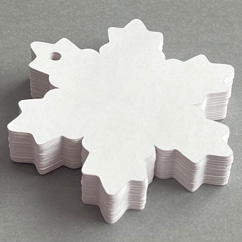 Snowflake Name Tags - Etsy