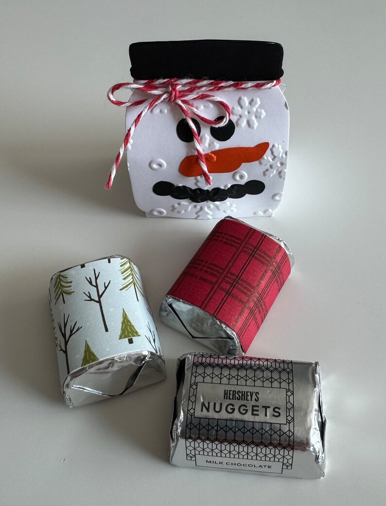 Set of 10 DIY Snowman Treat Box KIT, Stampin Up, Handmade, Winter ...