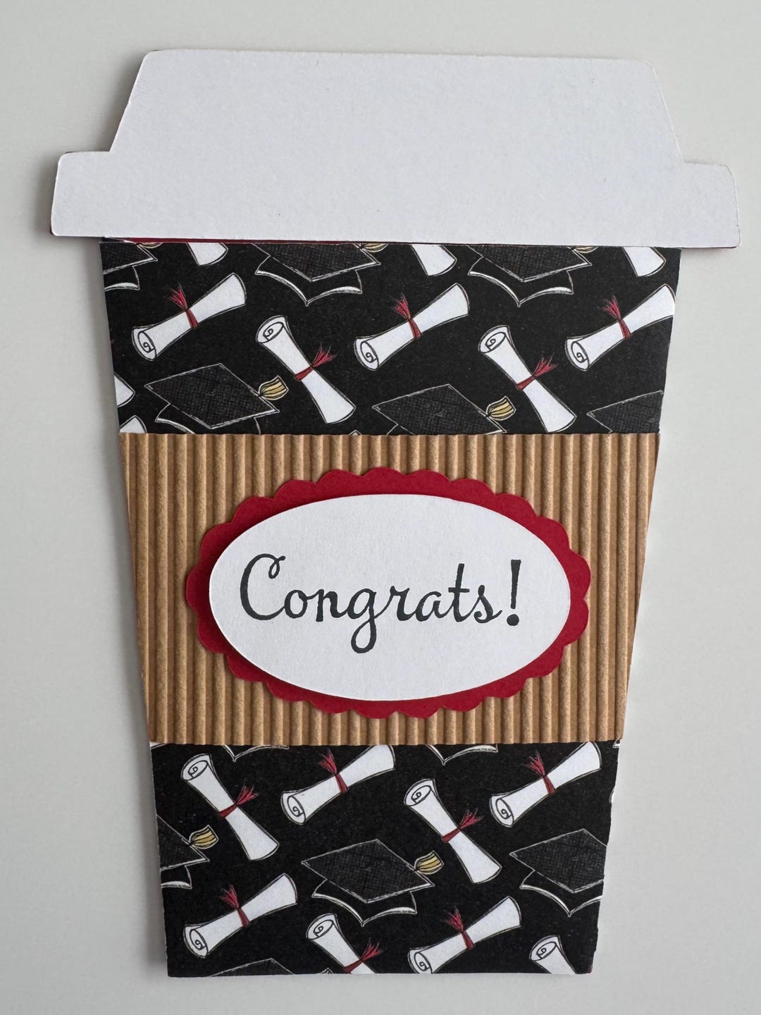 Coffee "graduation" Gift Card Holder, Handmade, Congrats, Java, Latte ...
