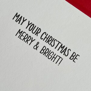 Christmas "light Bulb" A2 Card, Handmade, Merry Christmas - Etsy