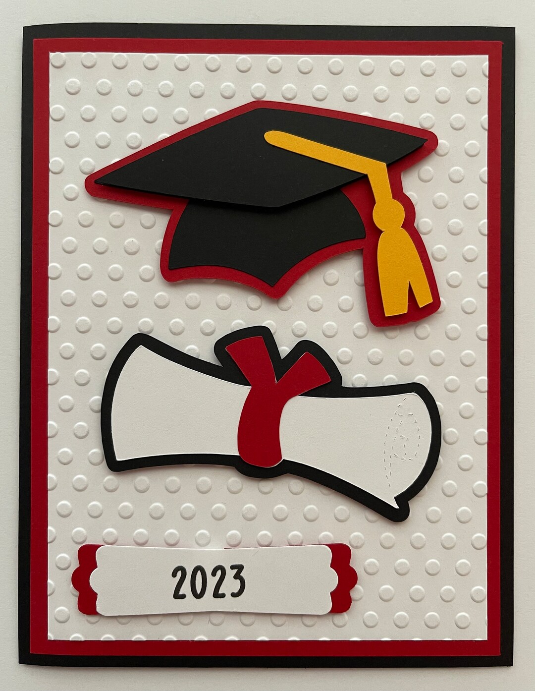 Graduation A2 Card, Diploma, Highschool, 2023, Handmade - Etsy