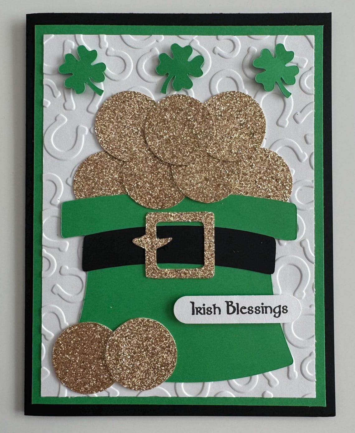 St. Patrick's Day A2 Card, Handmade, Shamrock, Green, Pinch Me, St ...