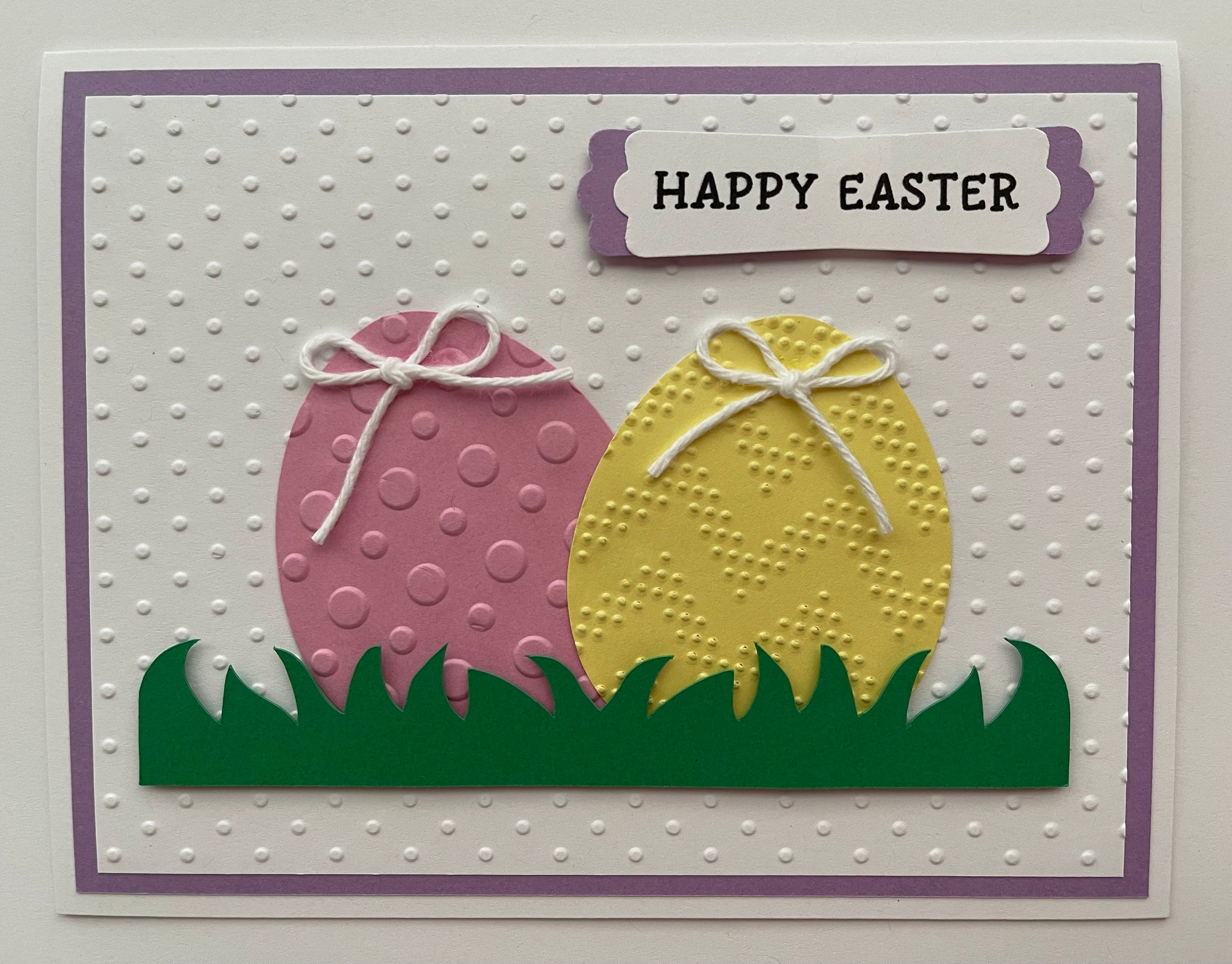 Easter "eggs" A2 Card, Handmade, Easter Eggs, Spring - Etsy