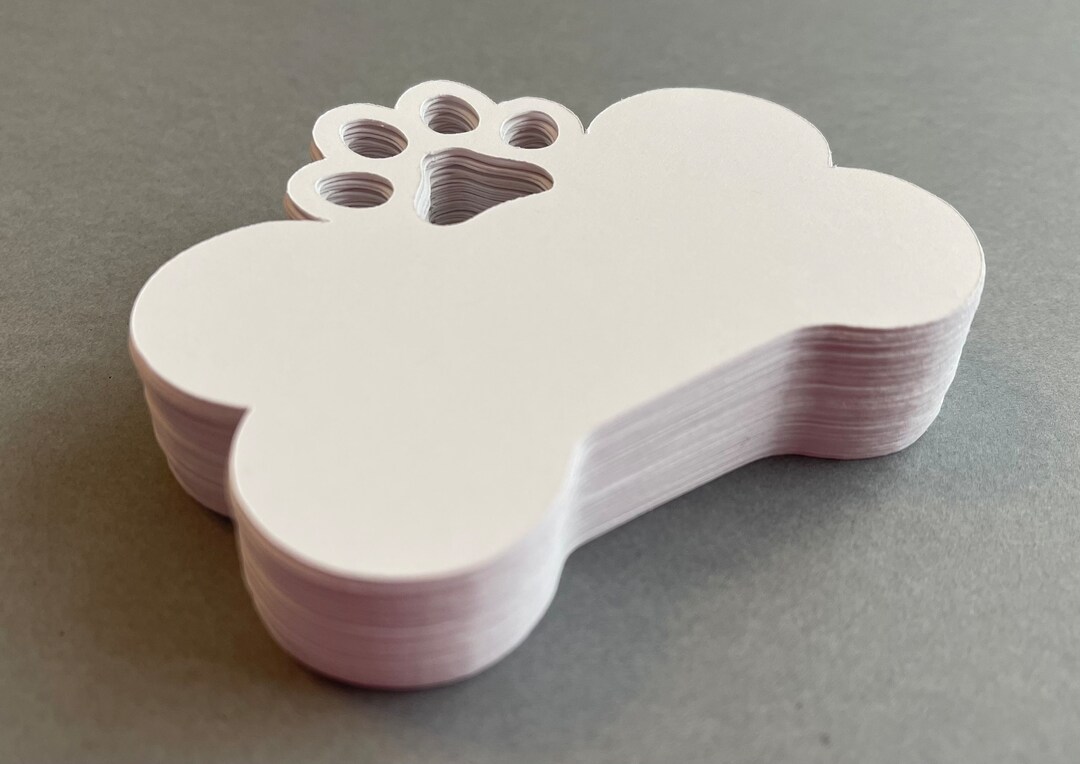 Set of 50 Dog Bone Tags, Card Making, Scrapbooking, Handmade - Etsy