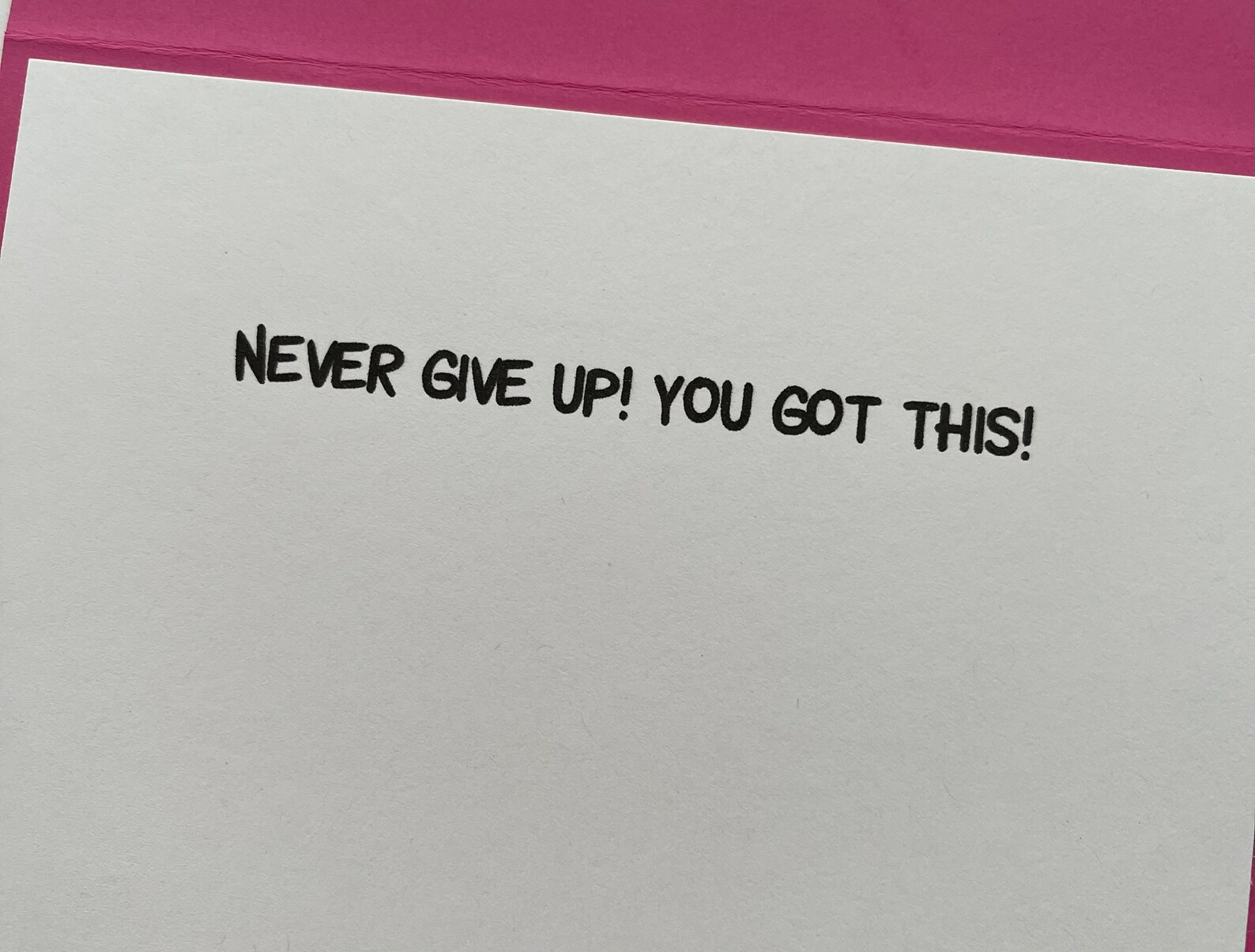 Breast Cancer A2 Card, Pink, Courage, Strenght, Hope - Etsy