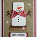 Smore's Snowman Christmas A2 Card, Handmade, Merry Christmas. Holidays ...