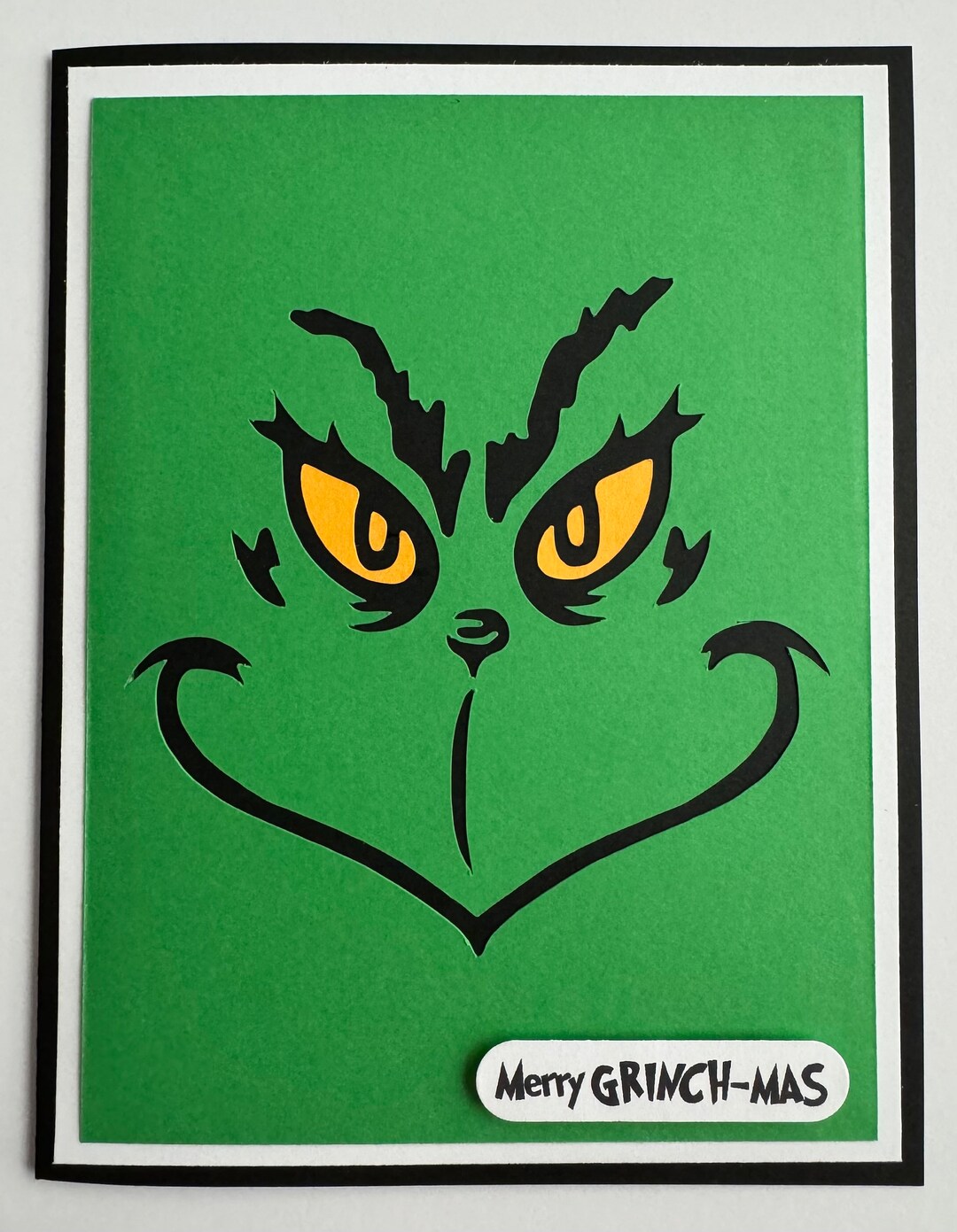 Grinch Handmade A2 Card, How the Grinch Stole Christmas, Xmas - Etsy