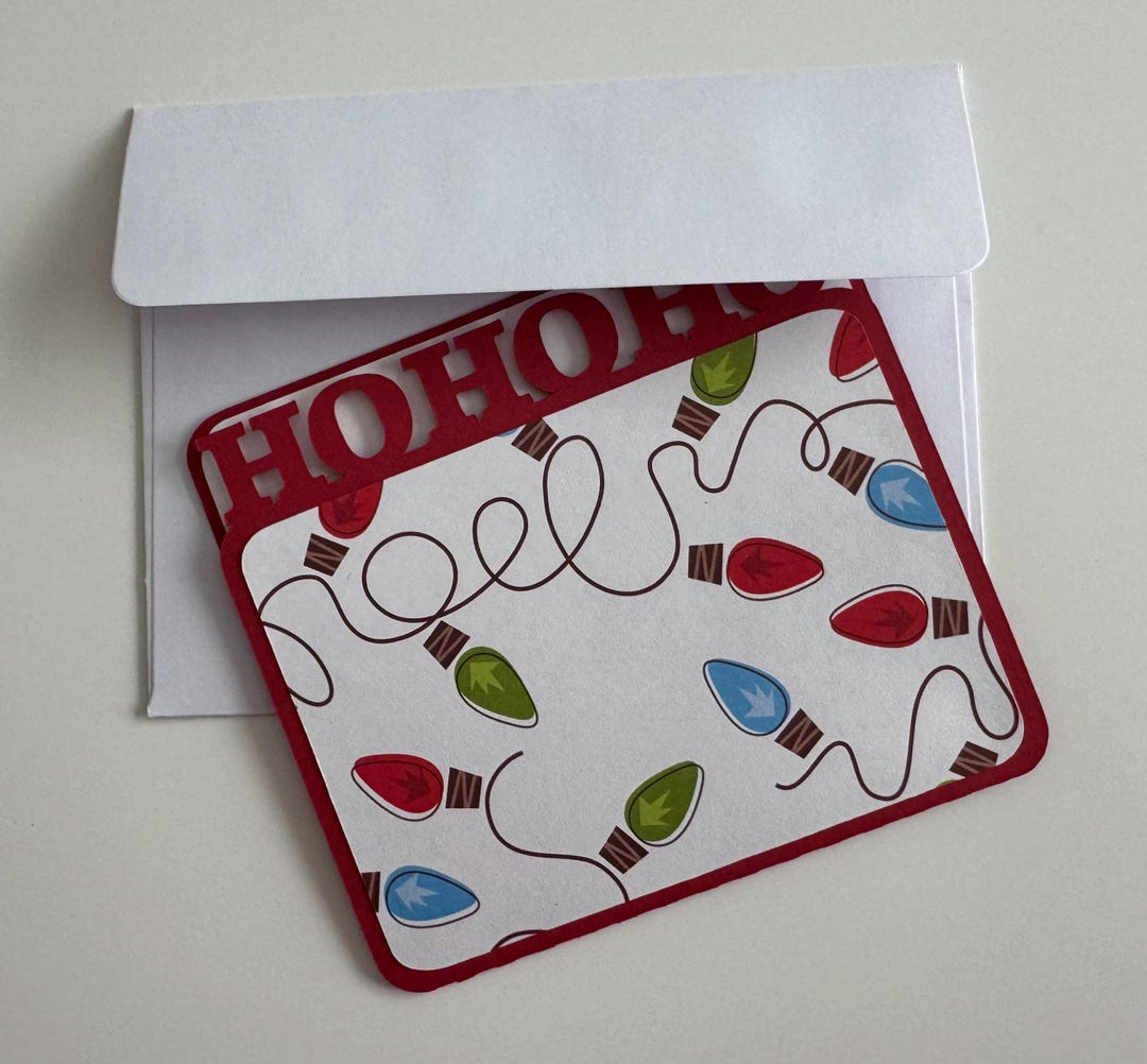 Christmas "ho Ho Ho" Gift Card Holder, Money Holder, Handmade, Santa ...