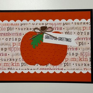 DIY Set of 10 Thanksgiving Card Kit, Grateful Greetings, 1 Sample ...