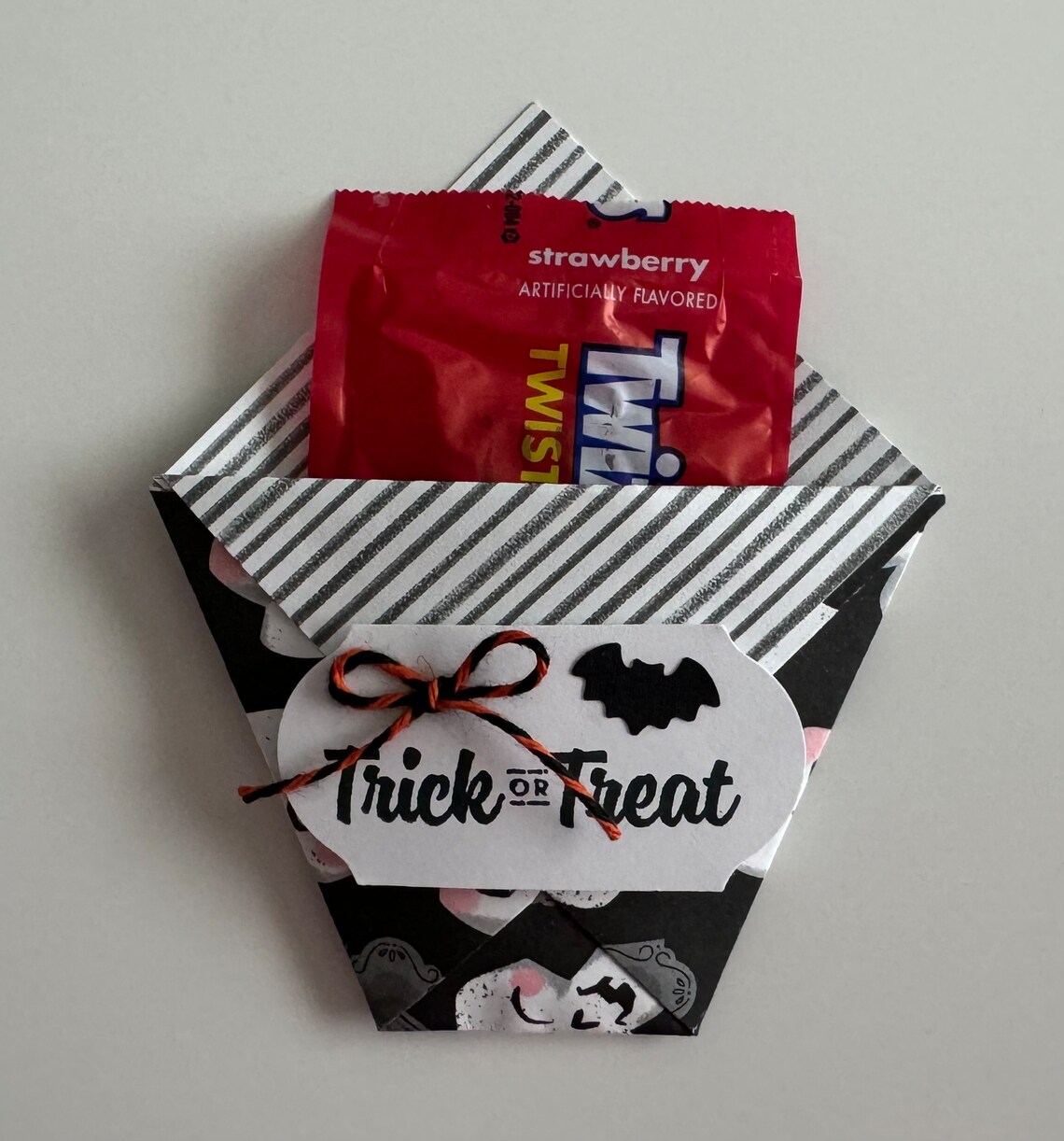 Set of 6 Halloween Treat Pockets, Halloween Party Favors, Table Favors ...