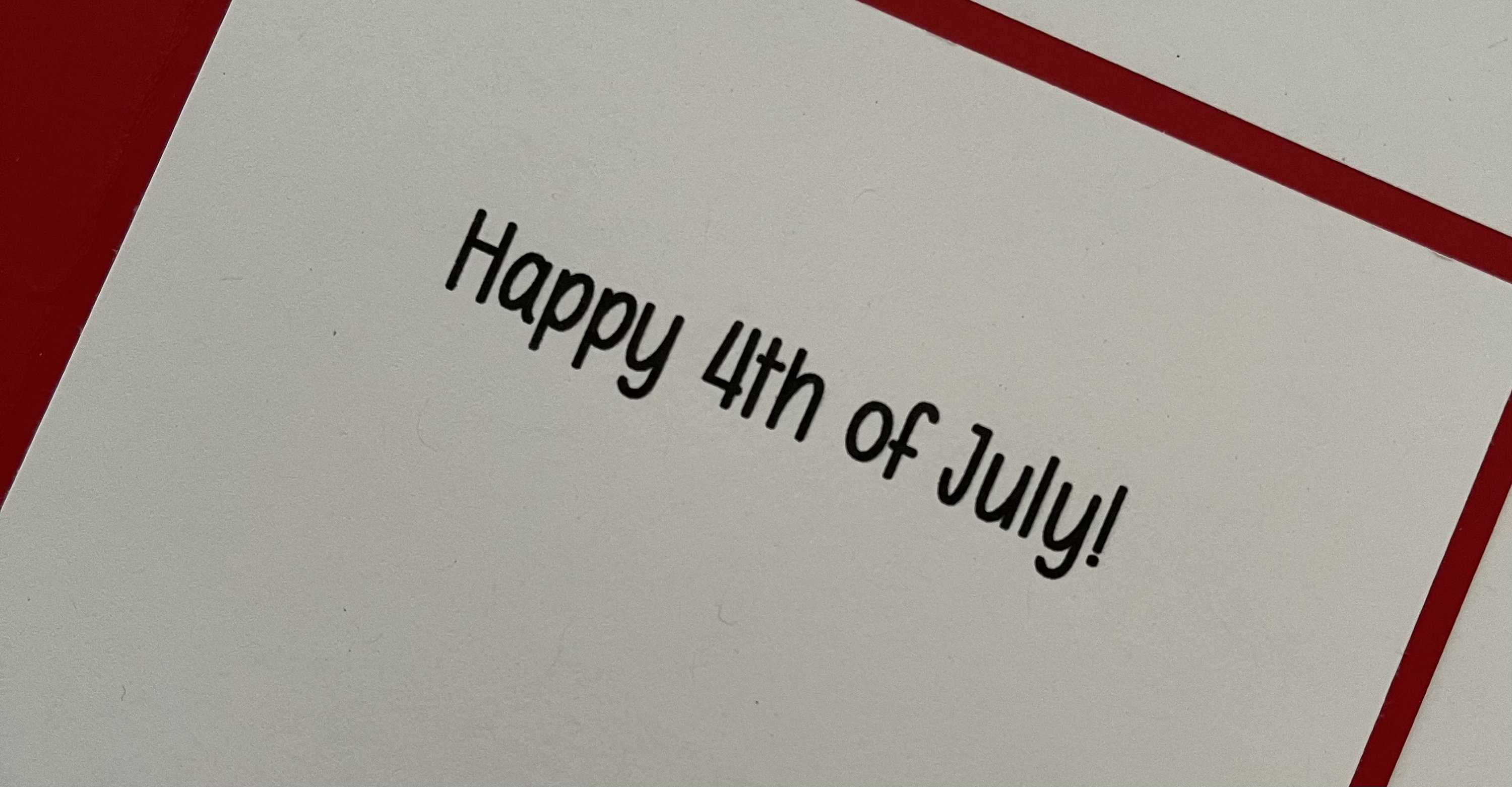 4th of July "bomb Pop" A2 Card, Handmade, Independence Day, USA, Red ...