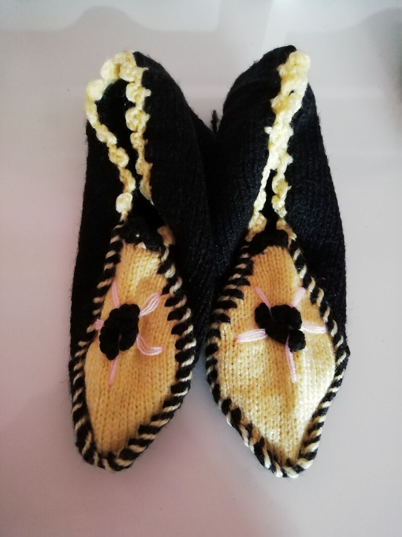 Knitting Pattern for Original Turkish Patik footies Slippers, Socks, Handmade Sock, Handknit ...