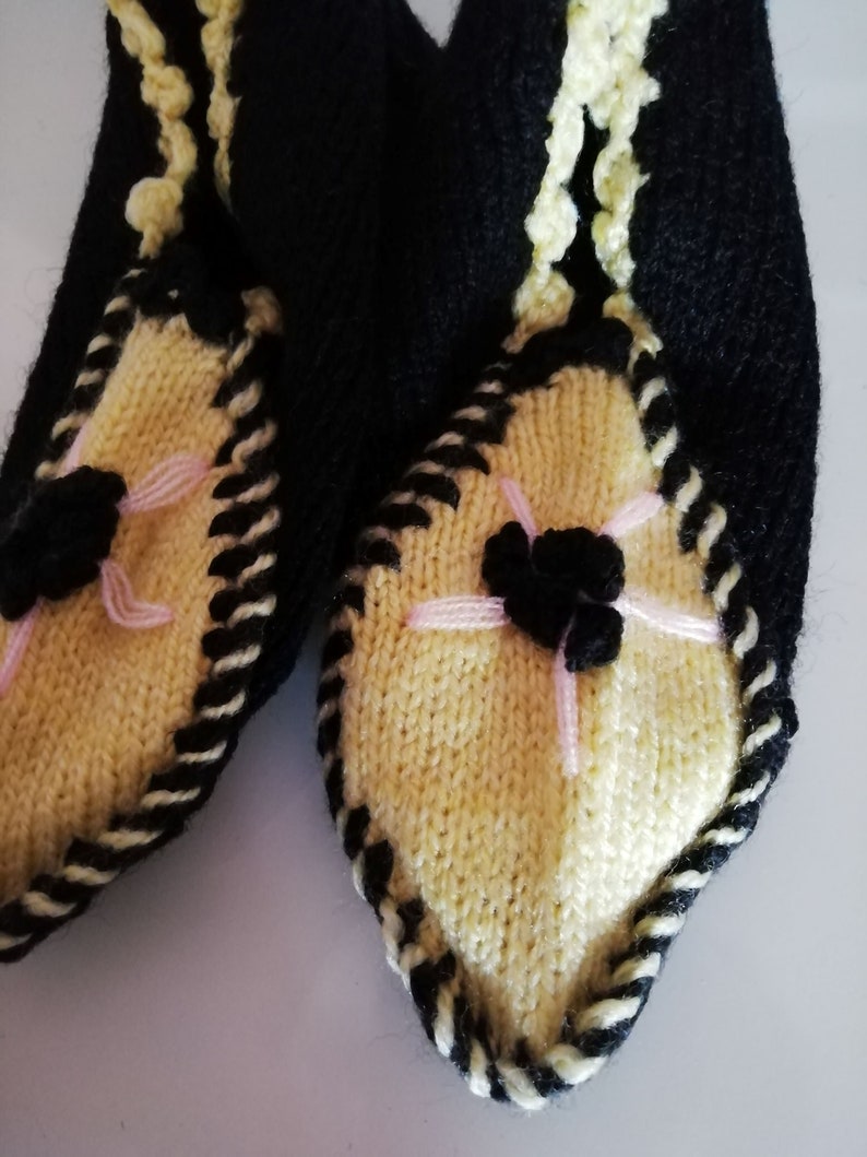 Knitting Pattern for Original Turkish Patik footies Slippers, Socks, Handmade Sock, Handknit ...