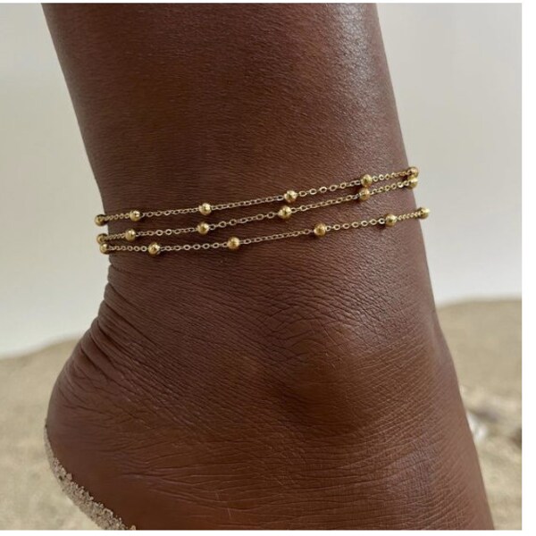 Gold Anklet - Etsy