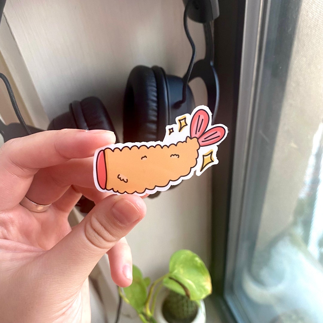 Shrimp Tempura Vinyl Waterproof/weatherproof Sticker - Sea Snacks ...