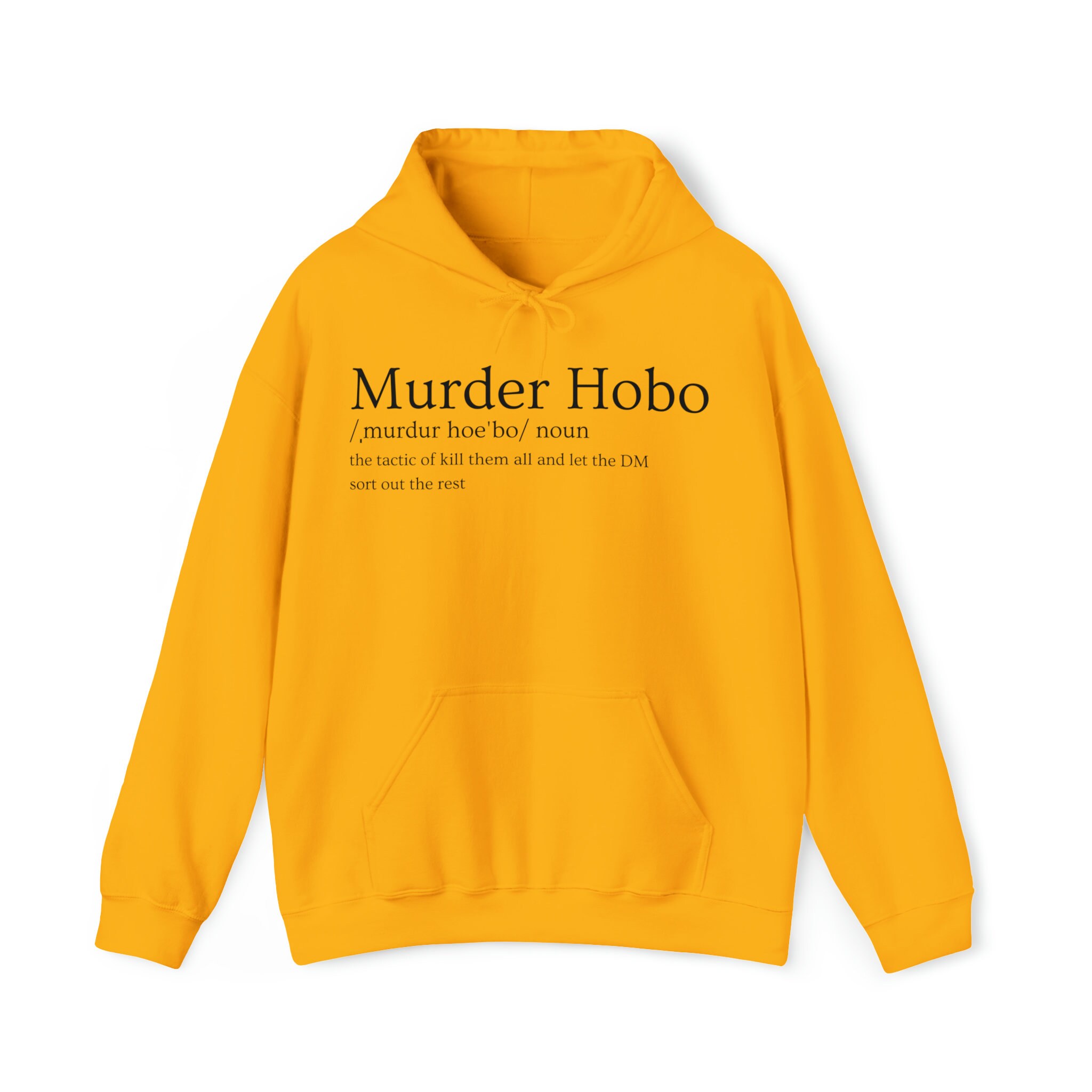 Murder Hobo DND Hoodie Black Font - Etsy