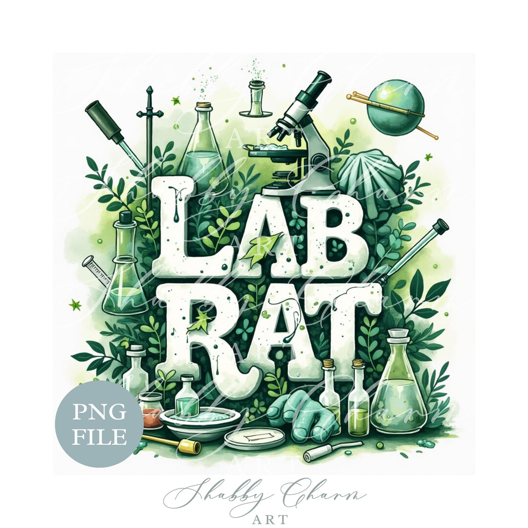 Lab Rat Png Sublimation Design Medical Laboratory Instant Download Lab ...