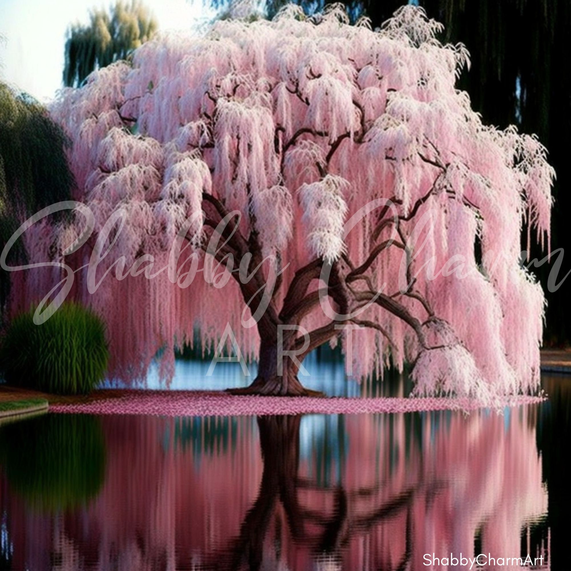 Pink Willow Trees