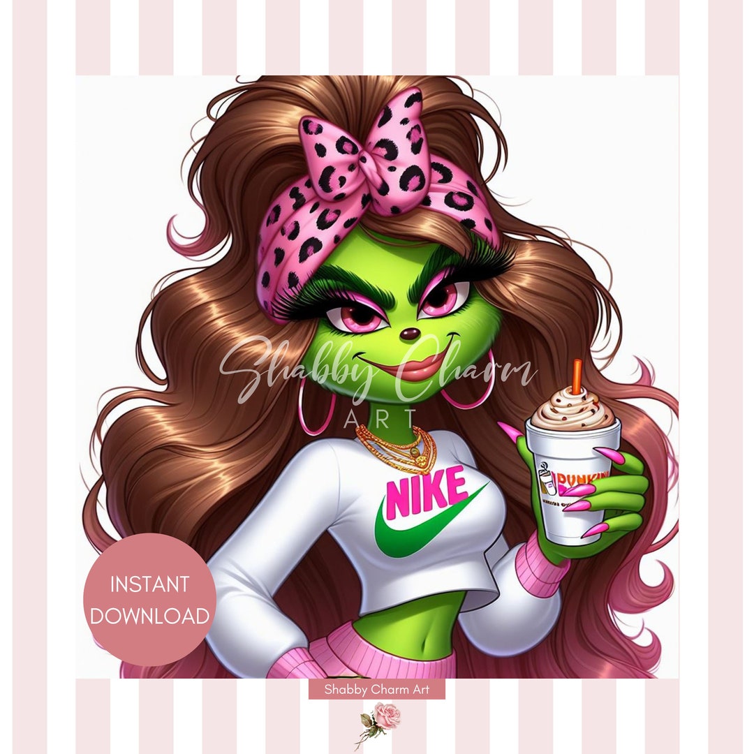 Grinch Wall Art Pink Grinch Grinch Download Pink Grinch - Etsy