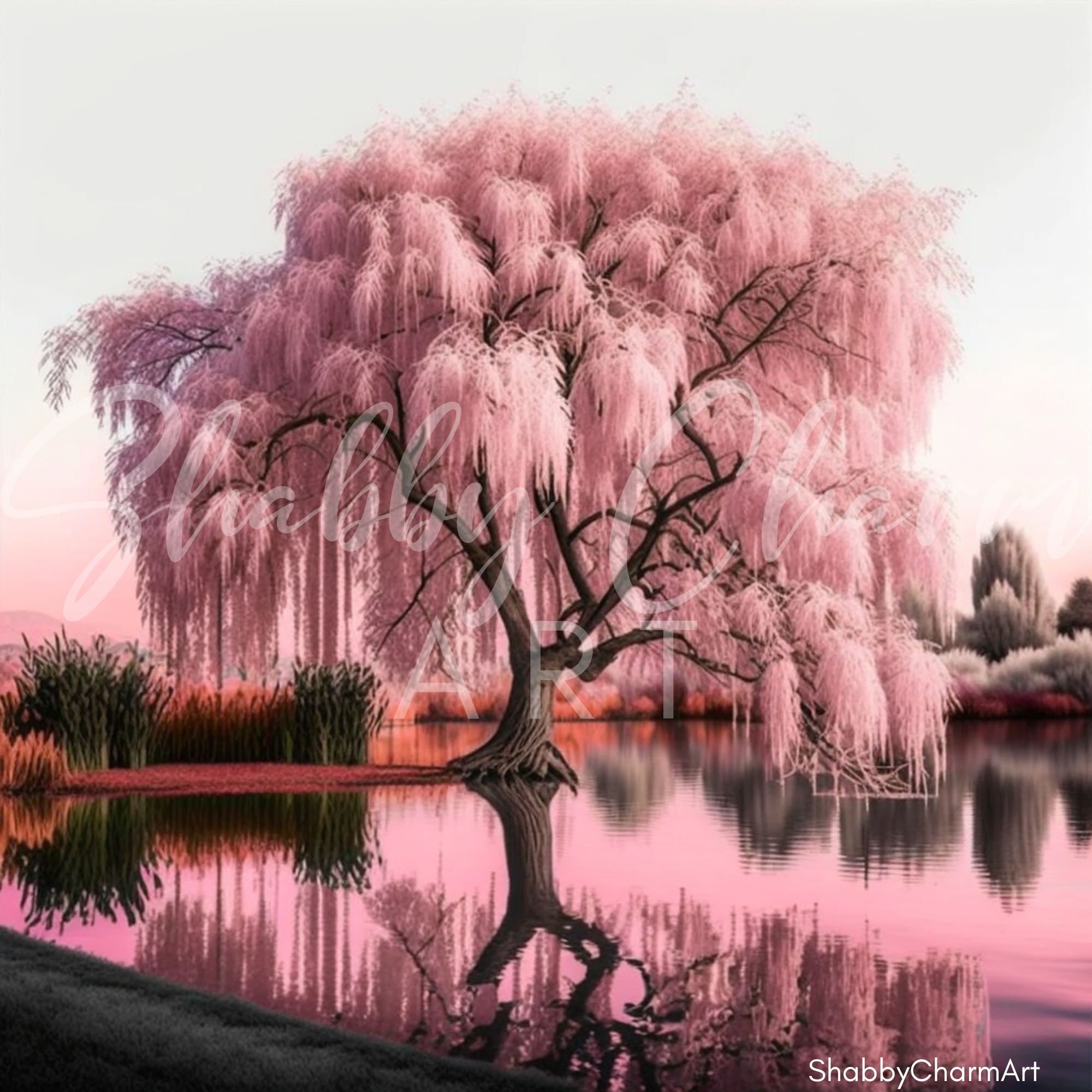 Pink Willow Tree Images