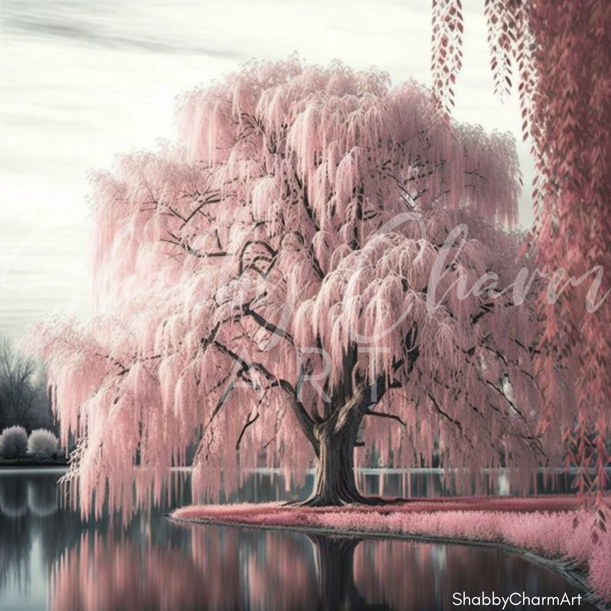 Pink Willow Tree Images