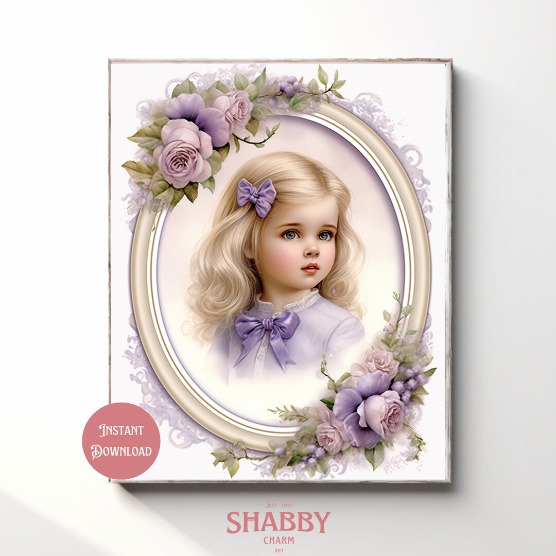 Retro Little Girl Digital Images Vintage Kids Art Little Girl Prints ... Retro Little Girl Digital Images Vintage Kids Art Little Girl Prints ...