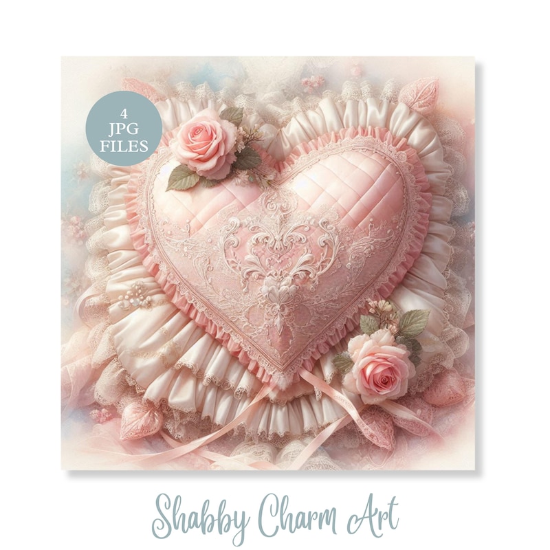 Shabby Chic Heart - Etsy