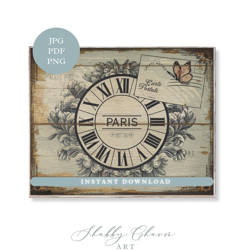 Paris Clock - Etsy