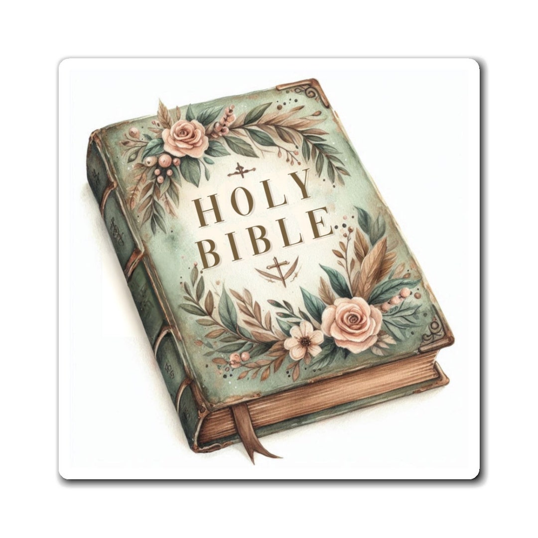 Sage Green Holy Bible Magnet Custom Religious Magnet Inspirational ...