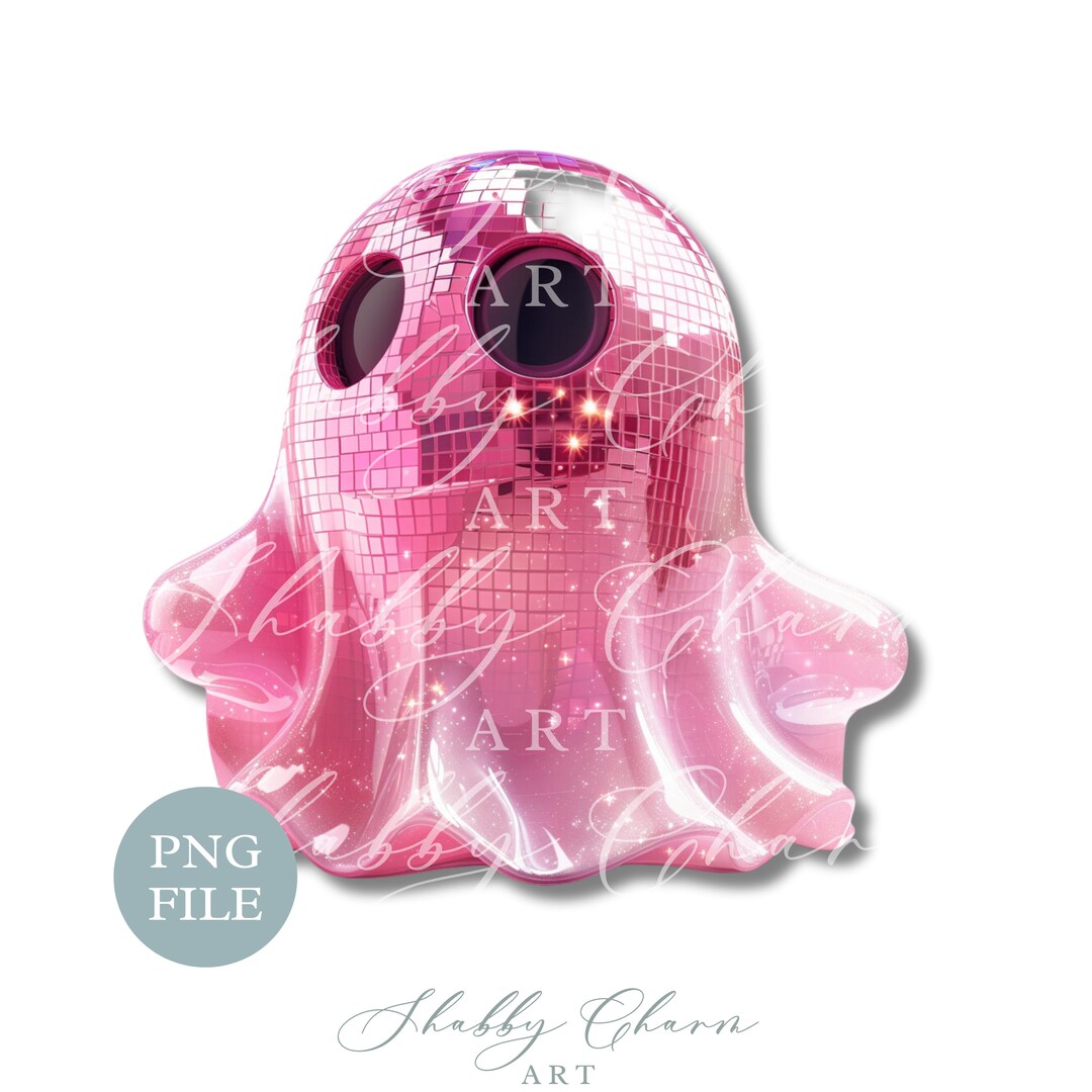 Disco Ghost Png Sublimation Design Pink Halloween Png Pumpkin Season ...