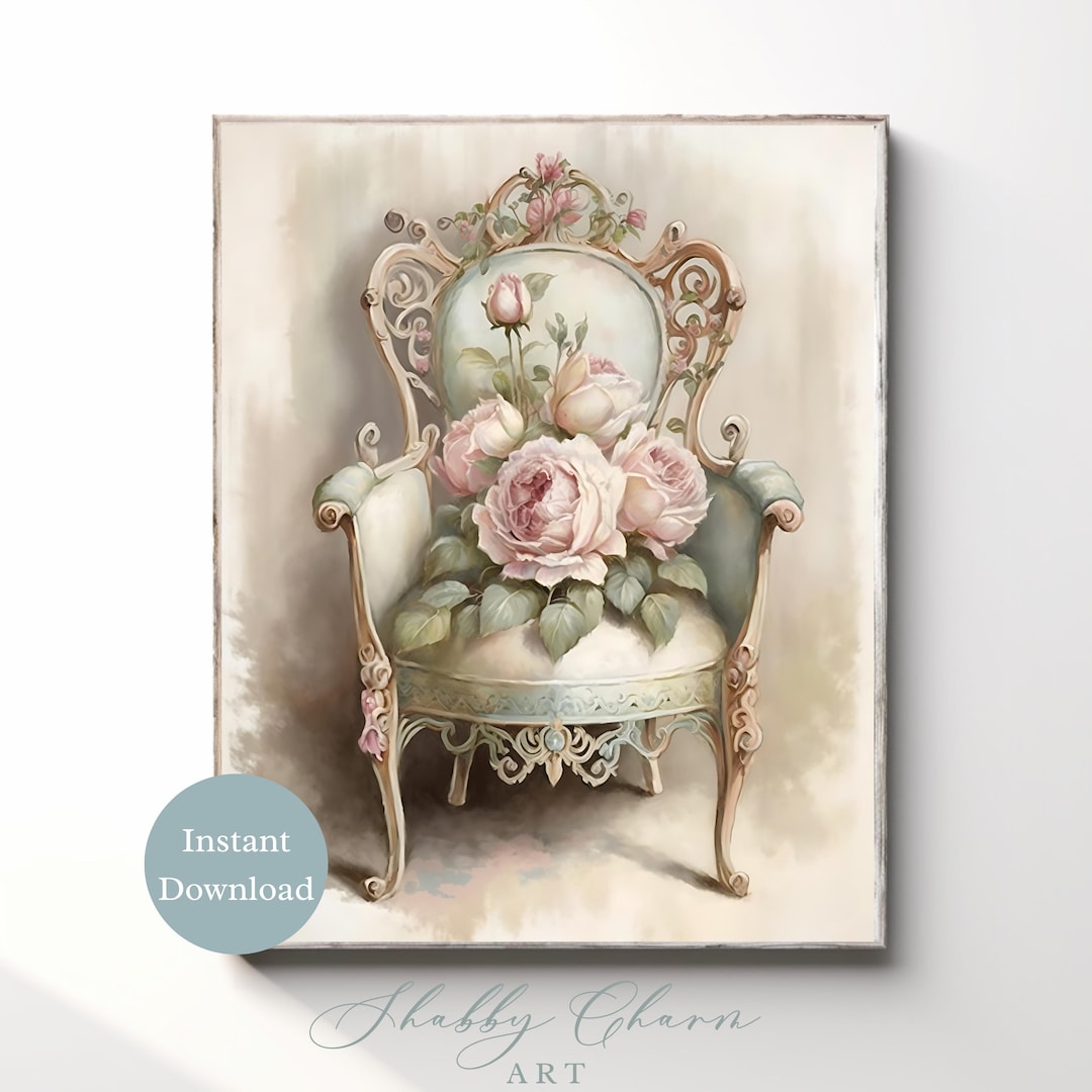 Shabby Chic Wall Art Print - Instant Digital Download | 8x10 PDF & JPG ...