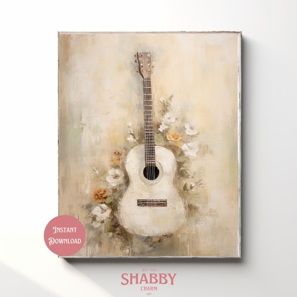 Vintage Guitar Art - Etsy
