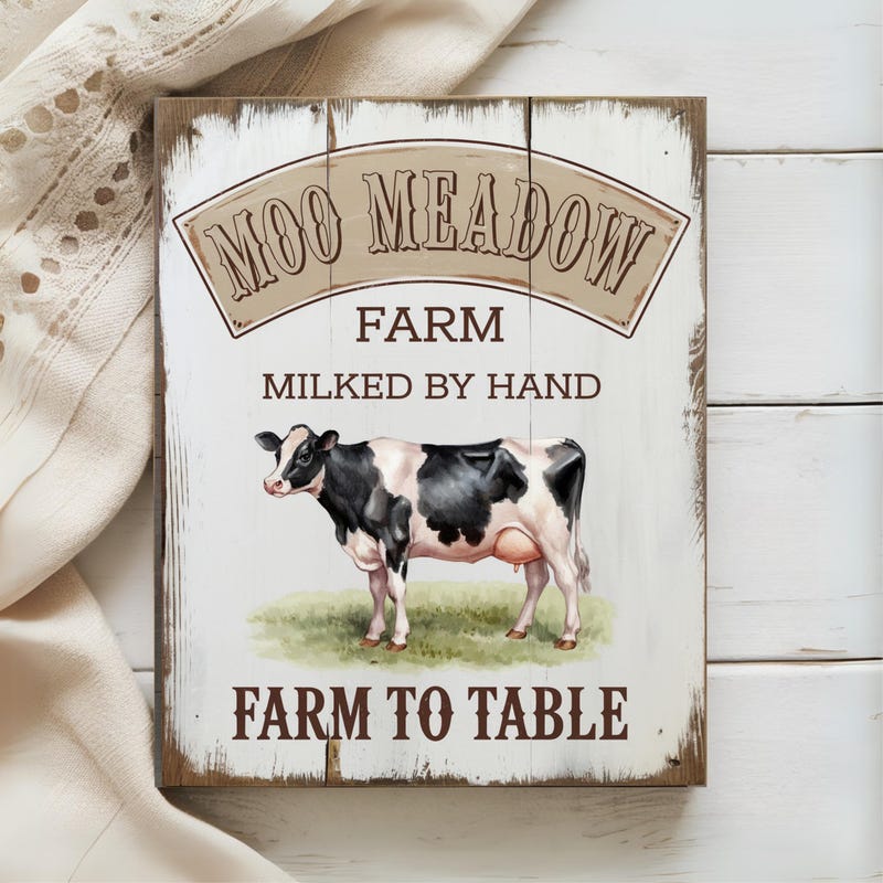 Vintage Dairy Sign - Etsy