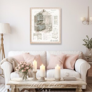 Shabby Chic Cottage Building Diagram Shabby Chic House Plans Vintage ...